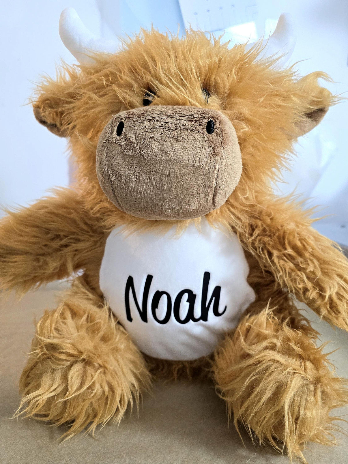 Highland Cow Teddy - Personalised Gift | Handmade Highland