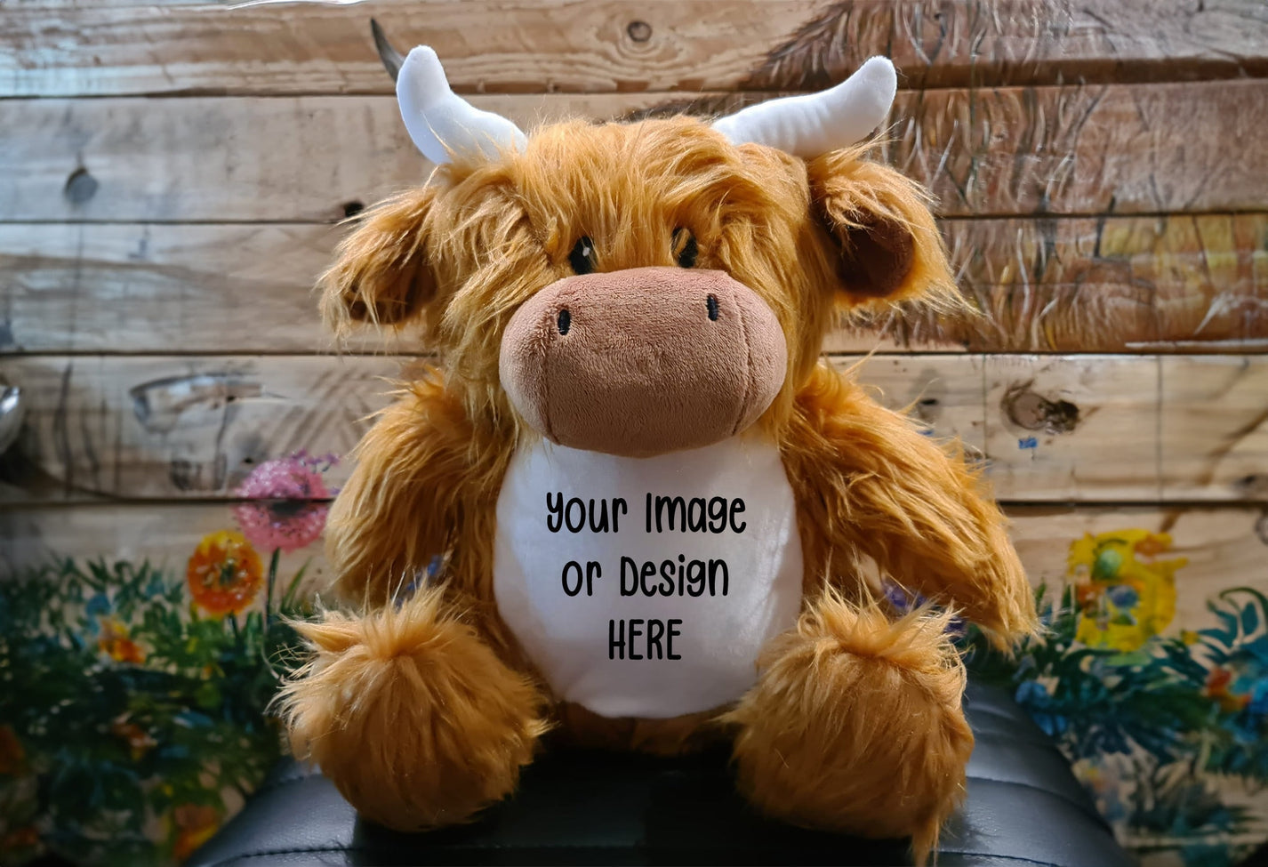 Highland Cow Teddy - Personalised Gift | Handmade Highland